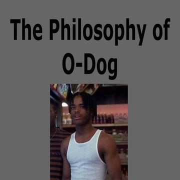 O-Dog: A Manifesto of Desperation. The Philosophy of Kevin "O Dog ...