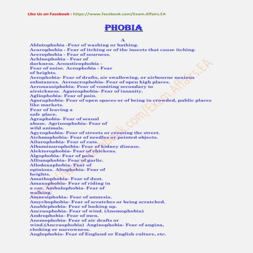 The Phobia | PDF | Medical Health