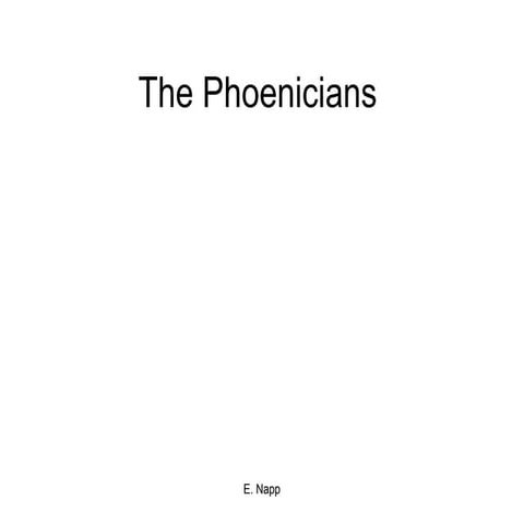 The Phoenicians | PPT