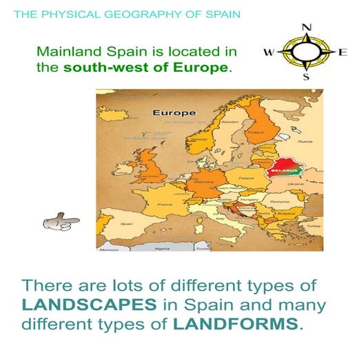 The physical geography of spain | PPTX