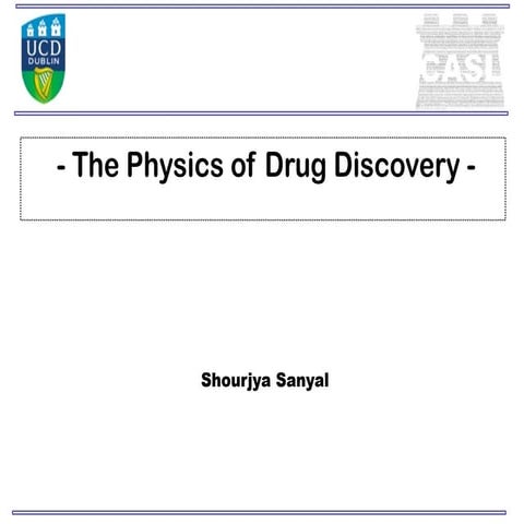 The physics of computational drug discovery | PDF