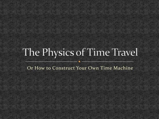 Time travel | PPT
