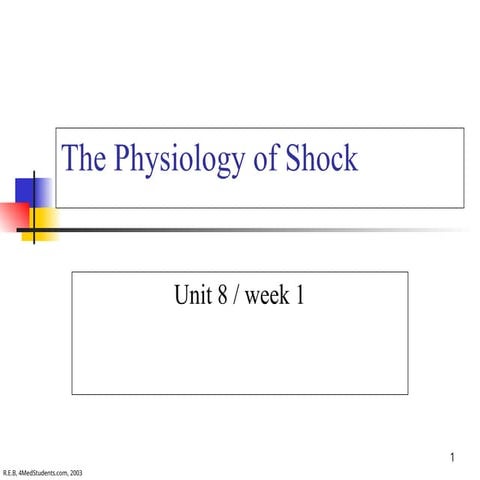 The Physiology of Shock of human brain.ppt