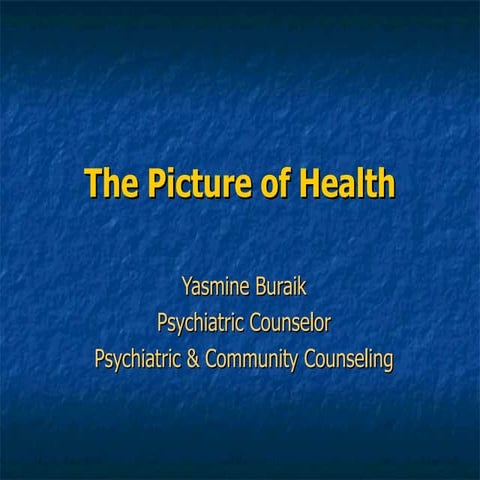 The Picture Of Health R | PPT
