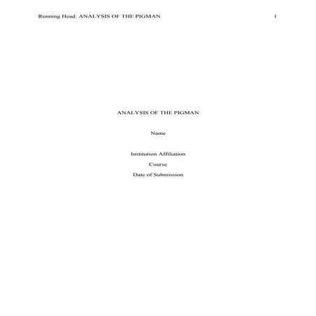 The pigman, by paul zindel | DOC | Fiction | Books and Literature