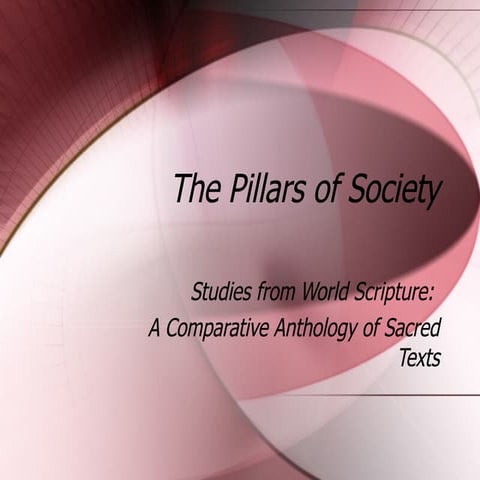 The Pillars of a Society | PPT
