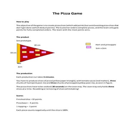The pizza game | PDF