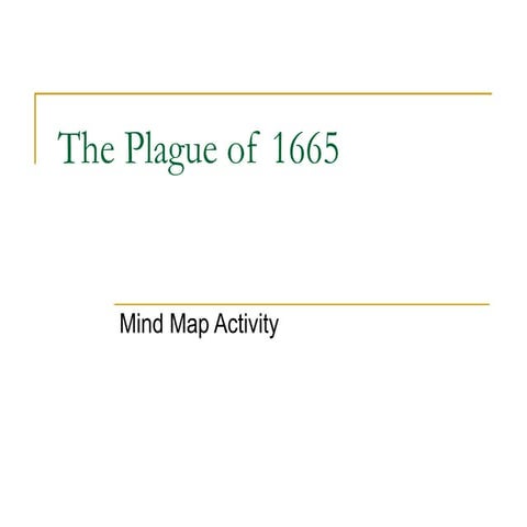 The Plague Of 1665 | PPT | Science
