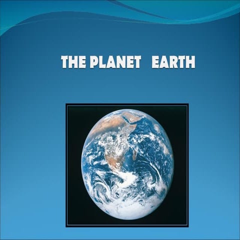 The planet earth | PPT
