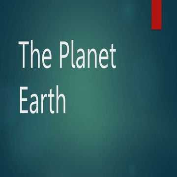 The Planet Earth.pptx