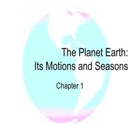 The planet earth and its motion | PPT | Geography | Science