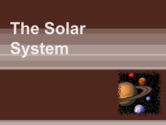 The Solar System Powerpoint | PPT