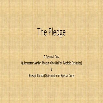 The Pledge | PPT