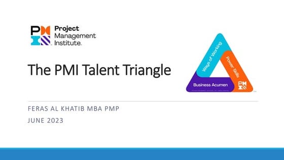 PMI Talent Triangle new.pdf | Career Planning | Careers