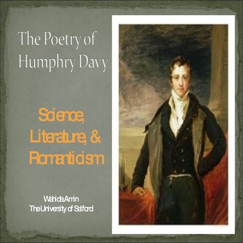 The Poetry Of Humphry Davy Ahrc Presentation | PPT