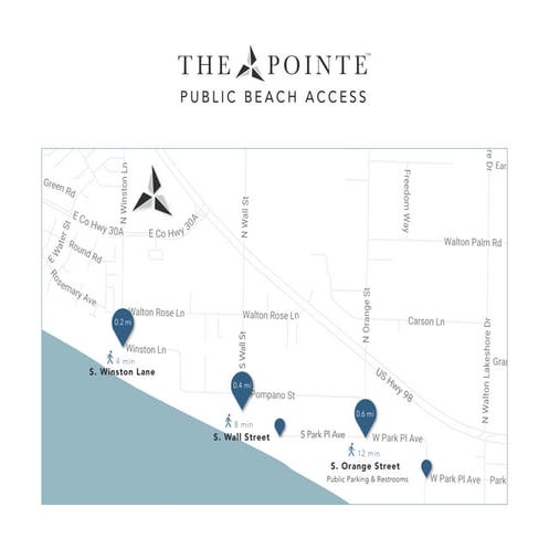 The pointe site map
