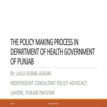 The policy process in DoH GoP by lrj 28032015 | PPT