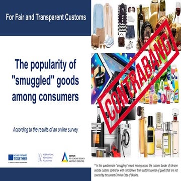 The popularity of smuggled goods among consumers eng | PDF