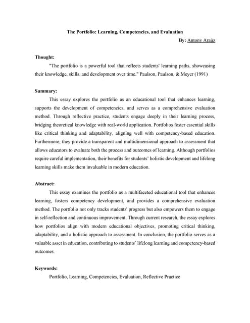 The Portfolio as a Tool for Learning.pdf