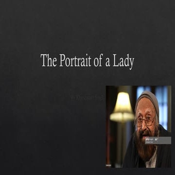 The portrait of a lady. class 11 english | PPTX