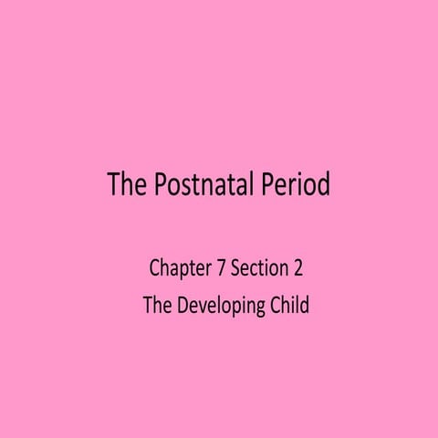 The Postnatal Period.ppt