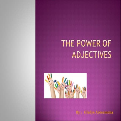The power of adjectives | PPT