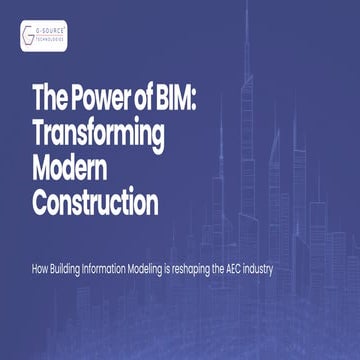 The Power of BIM Transforming Modern Construction. | PDF