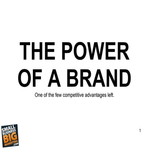 The Power Of Brand | PPT