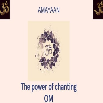 The yoga chant “OM” | PPTX