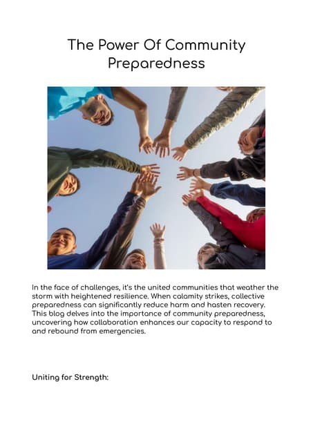 Community Based Disaster Risk Management (CBDRM) | PPT | Non-Profit ...