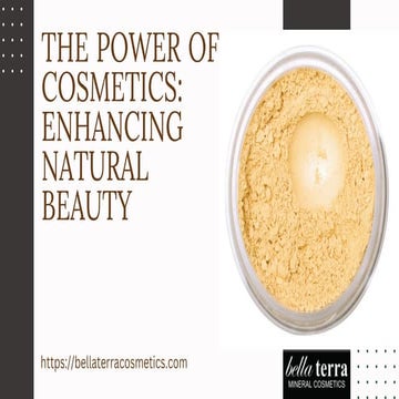 The Power of Cosmetics Enhancing Natural Beauty | PDF