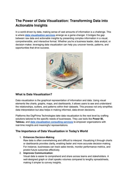 Data Visualization Consulting Services: Transforming Data into Insights ...