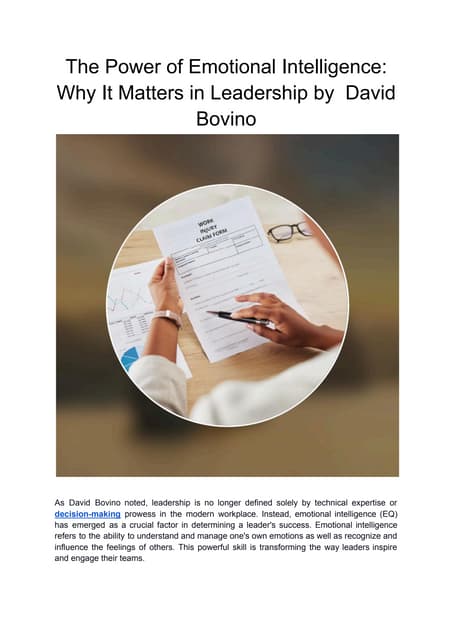 David Bovino presentations