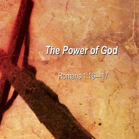 The Power Of God | PPT