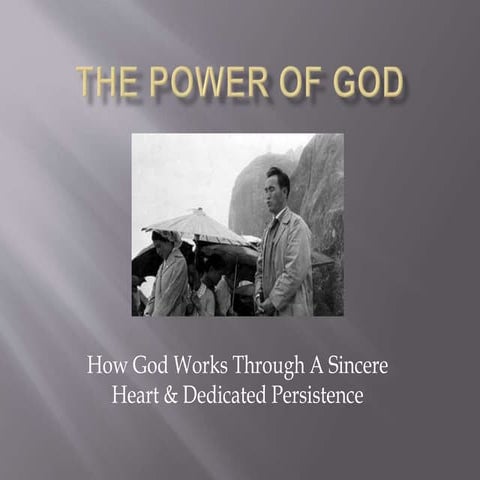 The power of god | PPT