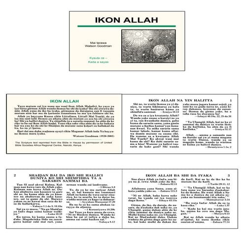 The power of god hausa | PDF