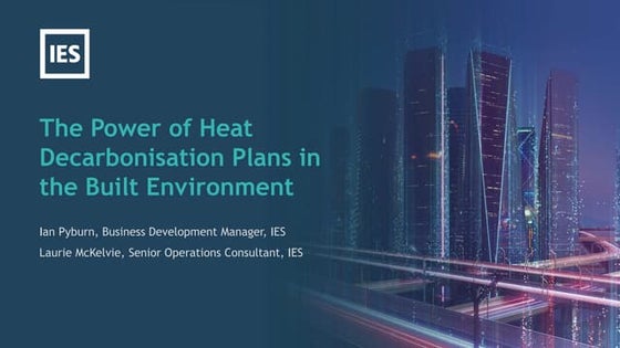 Using IESVE for Loads, Sizing and Heat Pump Modeling to Achieve Decarbonization | PDF