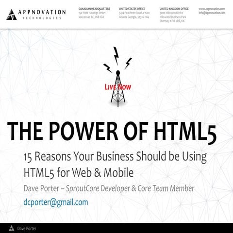 The Power of HTML5: 15 reasons your business should be using HTML5 for ...