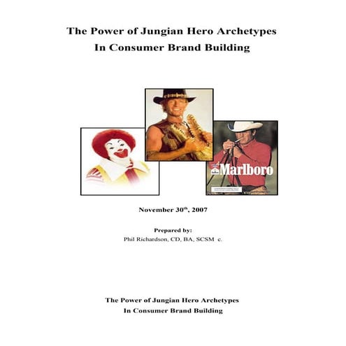 The Marketing Power Of Jungian Hero Archetypes | PDF