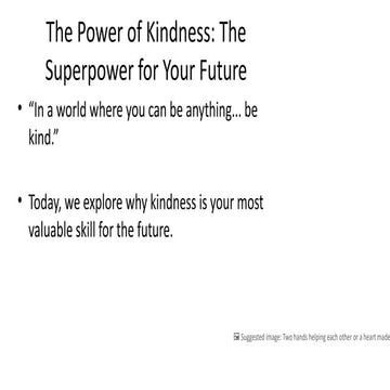 All about kindness | PPT