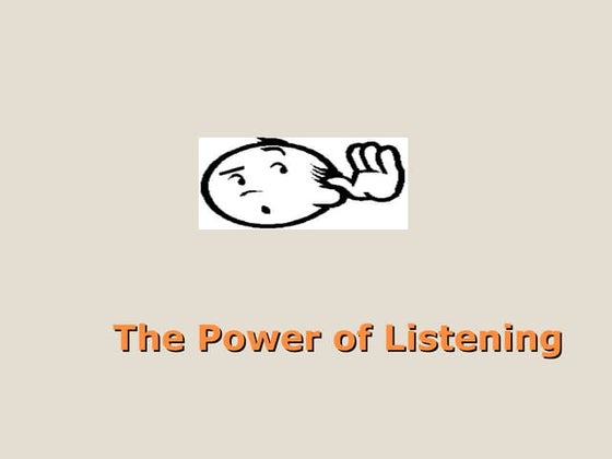 Communication and Listening Skills | PPT