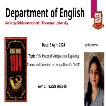 The Power of Manipulation_ Exploring Control and Deception in George ...