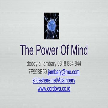 The power of mind | PPTX