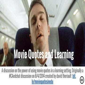 The power of movie quotes in learning a #caedchat hosted by david ...