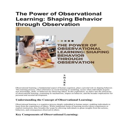 Observational Learning Observational Learning: Examples, Stages,