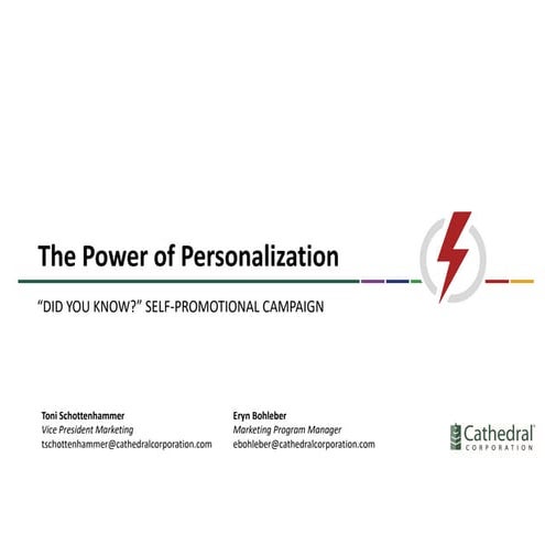 The power of personalization, self promo campaign 2020 | PDF