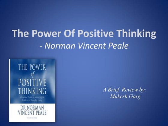 The Power of Positive Thinking | PPT