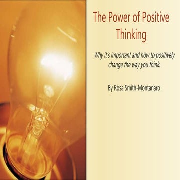 The Power of Positive Thinking | PPT
