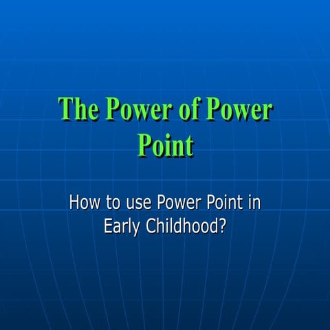 The Power Of Power Point Workshop | PPT