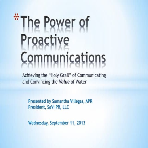 The Power of Proactive Communications | PDF